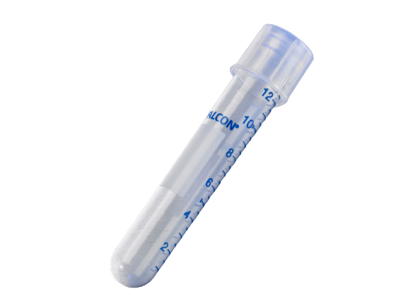 Falcon® 2059 14 mL Round Bottom High Clarity PP Test Tube, Graduated ...